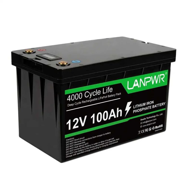 LANPWR 12V/24V 100Ah/200Ah/300Ah LiFePO4-Lithium Notstrom Akku/Batterie ...